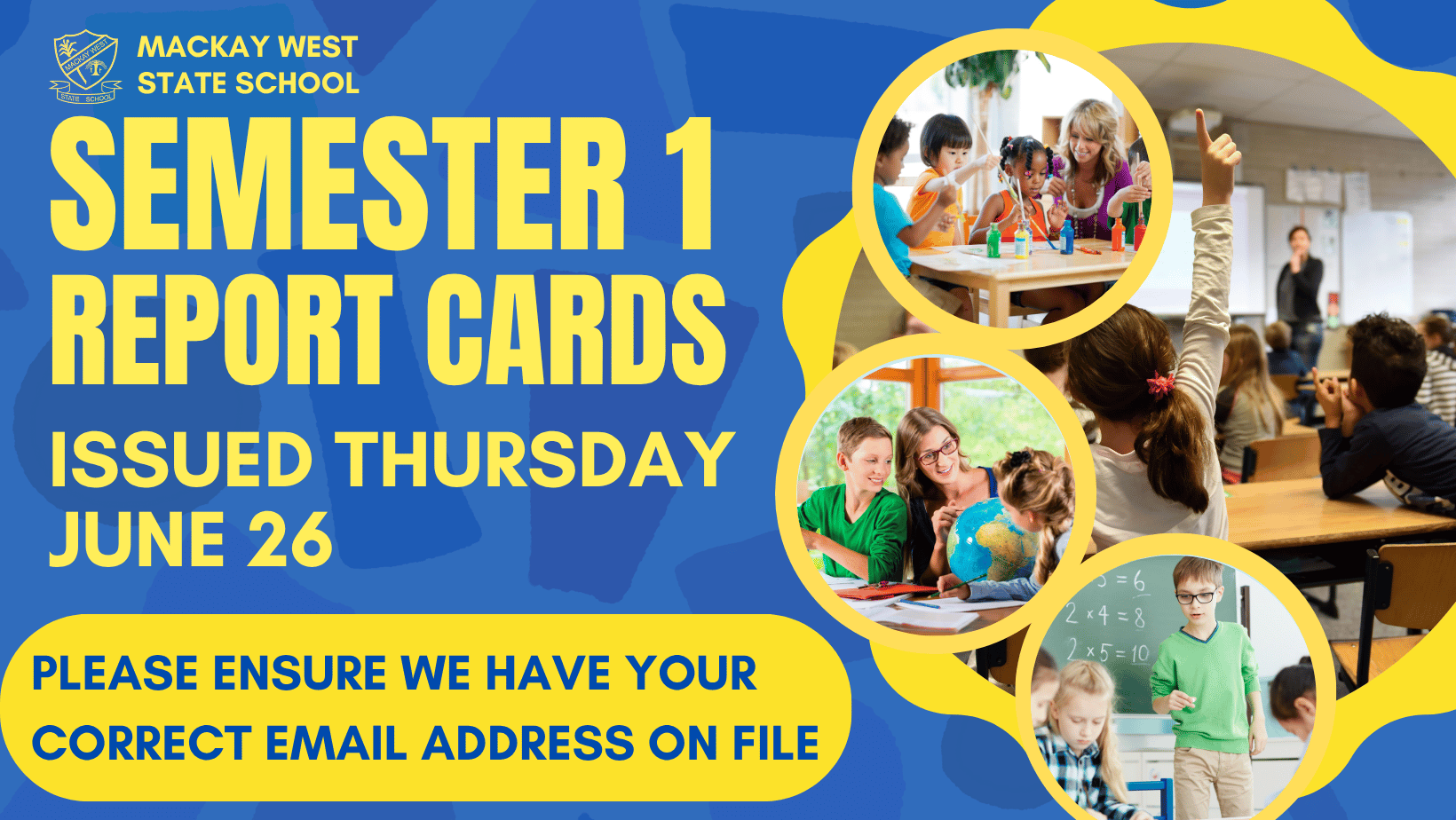 End of Semester 1 Report Cards